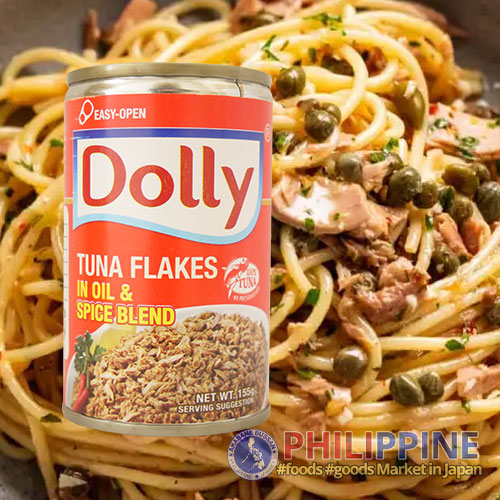 Dolly Tuna Flakes in Oil Spicy 155g – Akabane Bussan Pinoy Foods ...