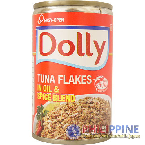 Dolly Tuna Flakes in Oil Spicy 155g – Akabane Bussan Pinoy Foods ...
